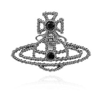 Vivienne Westwood Homme, Accessoires, Gris, Taille: ONE Size Ruthenium Single Earring
