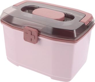 BESPORTBLE Tragbare Medizinbox mit Verstellbaren F&auml;chern Multifunktionale Aufbewahrungsbox f&uuml;r Medikamente und Kleinteile Staubschutz Handlicher Organizer f&uuml;r Zu