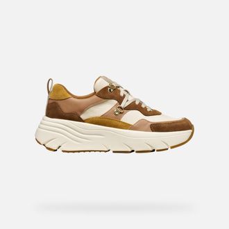 Geox Schuhe Diamanta Dame Braun/beige