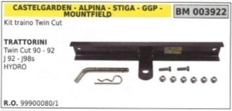 STIGA Sports Anh&auml;ngesatz CASTELGARDEN Twin Cut Rasentraktor 90 - 92 J92 - J98s HYDRO 99900080/1