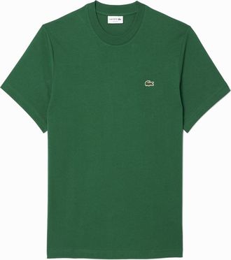 Lacoste T-Shirt aus Baumwolle mit Logo-Aufn&auml;her, Classic Fit in