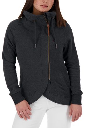 Alife And Kickin alife & Kickin Damen MerylAK A Sweatjacket Sweatjacke Damensweatjacke Freizeitjacke Sweater Sweatshirt mit Rei&szlig;verschluss XS-XXL, Moonless Melange