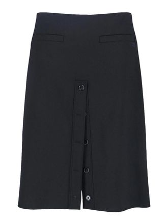 Courr&egrave;ges Jupe Midi - Noir