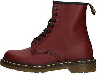 Dr. Martens 8 oeillets, Rangers Femme, Rouge Rouge Cerise 001, 37 EU