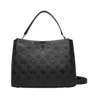 Guess Tisha Large Girlfriend Satchel - - Bags - Damen - Schwarzk - ONE SIZE