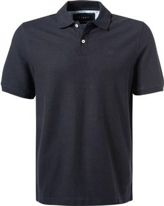 Bugatti Herren Polo Shirt blau Baumwoll-Piqu&eacute;