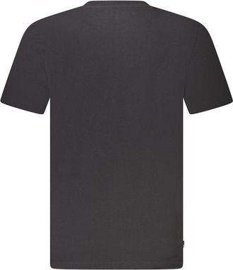 Timberland Logo-Print Organic Cotton T-Shirt - Black