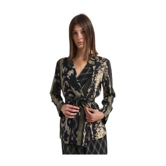 Pierre-Louis Mascia Femme, Vestes, Multicolore, Taille: 40 FR Veste Kimono Baroque Florale