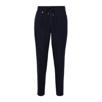 HUGO BOSS Homme, Pantalons, Bleu, Taille: M Chinos en lin