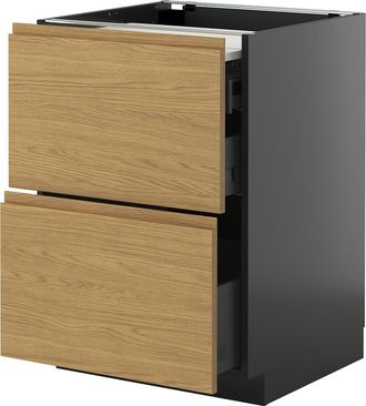 IKEA METOD / KNIVSHULT Unterschr auszb Arbeitsfl/3 Schubl