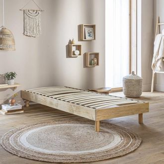 TERRE DE NUIT Sommier kit enfant en bois massif naturel 90x200