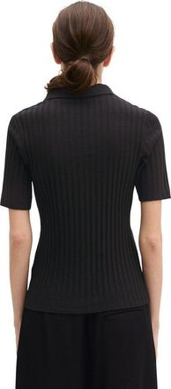 Marc O'Polo Poloshirt Pointelle slim mit TENCEL Modal
