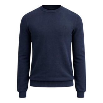 Fred Perry Rundhals-Strickware - - Knitwear - Herren - Blau - XL