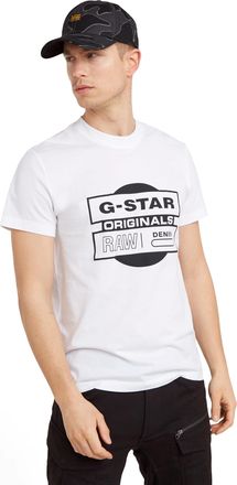 G-Star Herren Originals Underground T-Shirt Weiß (White D25443-8415-110) M