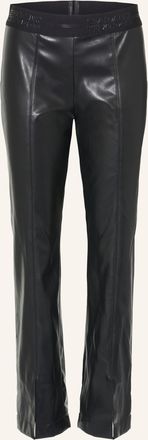 Sportalm Hose In Lederoptik schwarz
