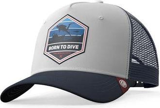 The Indian Face Born to Dive Baseball Cap, Blanc, Taille Unique Unisex