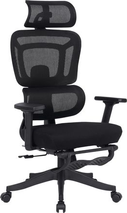 Novel Drehstuhl, Schwarz, Metall, Kunststoff, Textil, Drehkreuz, 67.5x126-134x65 cm, Sitzfl&auml;che 360&deg; drehbar, Arbeitszimmer, B&uuml;rost&uuml;hle, Drehst&uuml;hle