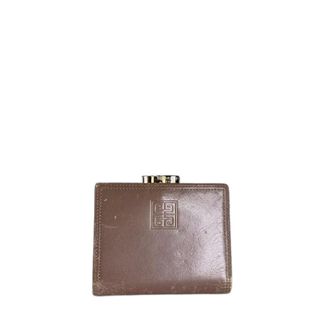 Givenchy Portefeuille en cuir pr&eacute;-achet&eacute; &agrave; logo en relief - Femme - Pre-owned - Brun - Taille: ONE Size