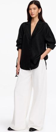 Arket Eleganter Blazer Im Hemden-Stil -Schwarz