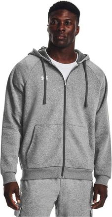 Under Armour Rival Hoodie mit durchgehendem Rei&szlig;verschluss f&uuml;r Herren, Fleece (Kohlen-Schwarz)