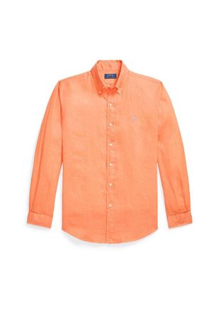 Polo Ralph Lauren Herren Leinenhemd mit Button-down-Kragen