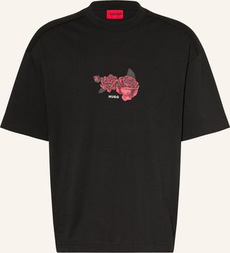 HUGO BOSS Hugo Oversized-Shirt Domans schwarz