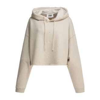 Golden Goose Star Cropped Hoodie - - Sweatshirts & Hoodies - Damen - Grau - XS
