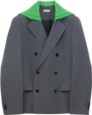 Loewe Veste droite crois&eacute;e en laine