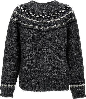 P.A.R.O.S.H. P.a.r.o.s.h., Femme, Pulls, Gris, Taille: 38 FR Tricot ras du cou