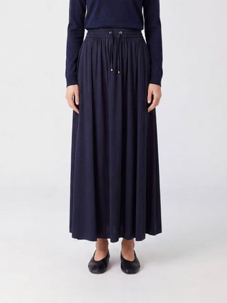 Herno Jupe midi &eacute;vas&eacute;e en jersey avec taille haute &eacute;lastiqu&eacute;e