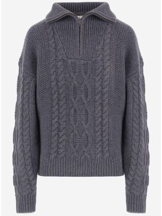 The Garment Le v&ecirc;tement pull en laine et cachemire &agrave; motif tress&eacute;