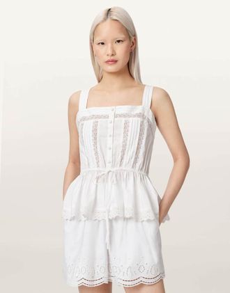 AllSaints Gwen - Top - Blanc