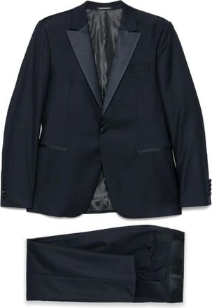 Emporio Armani Homme, Costumes, Bleu, Taille: M Costume crois&eacute;