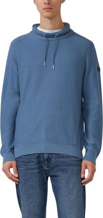 s.Oliver Leichter Pullover mit Snood-Kragen und Logo-Detail