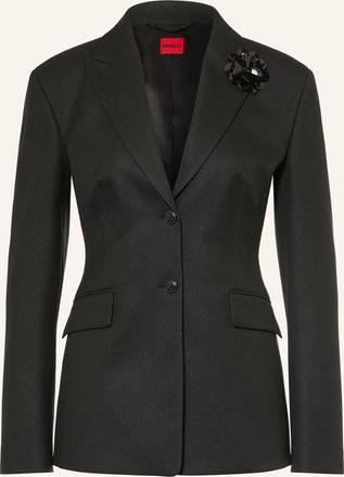 HUGO BOSS Hugo Blazer Asmalla Mit Glitzergarn schwarz