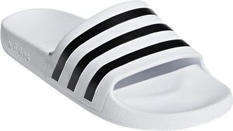 adidas Aqua Adilette Badelatschen (white, EU Schuhgrößensystem, Erwachsene, Numerisch, M, 40.5)