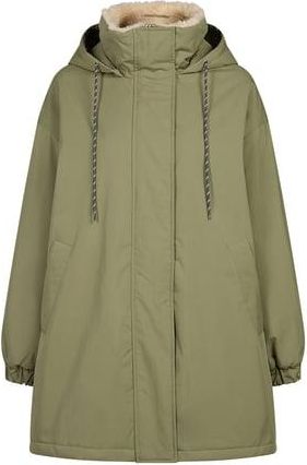 Bellerose Manteau col montant en coton m&eacute;lang&eacute;