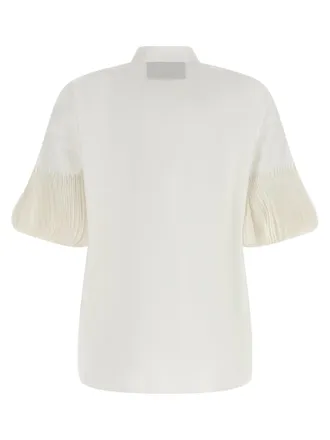 Valentino Garavani Womens White Cotton Blouse