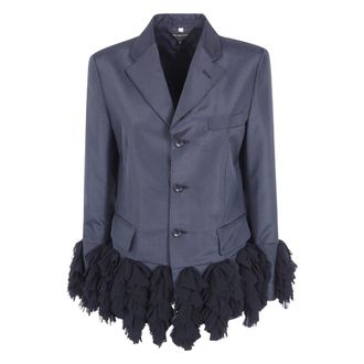 Comme Des Gar&ccedil;ons Polyester Tropical Klassischer Blazer - - Jackets - Damen - Schwarzk - S