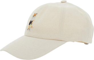Maison Kitsun&eacute; Homme, Accessoires, Beige, Taille: M Casquette Dressed Fox