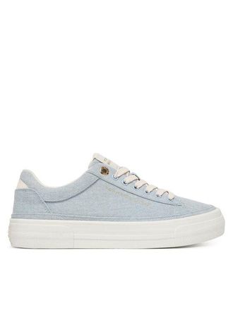 Tommy Hilfiger Sneakers Th Foxing Platform Washed Canvas FW0FW09172 Himmelblau