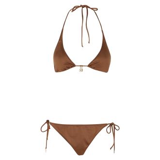 MC2 Saint Barth Femme, Maillots de bain, Brun, Taille: 38 FR Haut de bikini triangle Fully