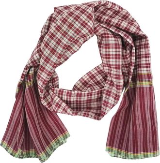 Panasiam Scarf, Krama red green, 165x65cm