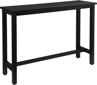 Woltu Table de bar WOLTU, Table de bistrot, Table &agrave; manger, Structure en m&eacute;tal, Plateau en MDF, 140x40x100 cm, Noir