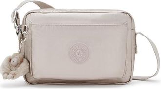 Kipling ABANU M Sac à bandoulière de taille moyenne, Metallic Glow (Argent)
