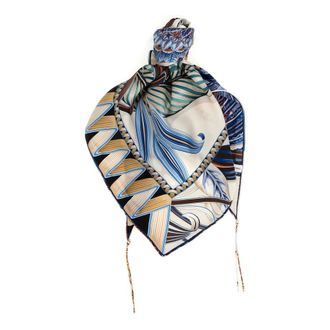 Ferragamo Femme, Accessoires, Multicolore, Taille: ONE Size Giada Triangle Scarf