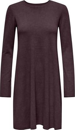 Only Onlamalio Life Ls Oneck Dress CC KNT Robe Monobloc, Vin, M Femmes