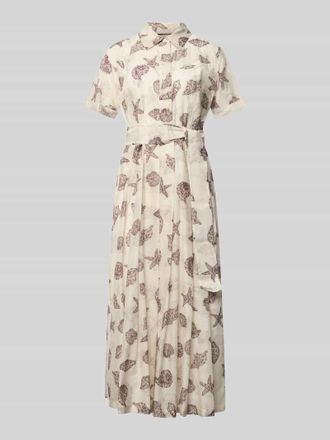 Marella Hemdblusenkleid aus Baumwoll-Seide-Mix Modell GALLI