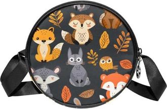 Generic Sac &agrave; bandouli&egrave;re Circle pour femme, petit sac &agrave; bandouli&egrave;re avec fermeture &eacute;clair, bretelles r&eacute;glables, sac &agrave; main rond d&eacute;contract&eacute; pour femmes et fi