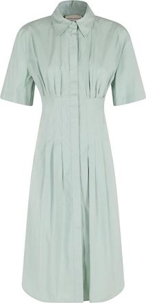 Semicouture Femme, Robes, Vert, Taille: 36 FR Sandra midi pleated shirt dress